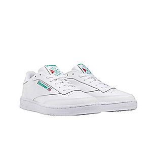 Reebok Men's Club C 85 Fashion Sneaker, white/green, 11 M US