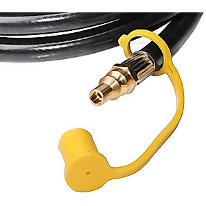 DOZYANT Propane Quick Connect Convertion Adapter Fitting with 12 Feet Extension Hose for Blackstone 17"/22" Griddle, Connect to RV Trailer with Quick-Connect Kit