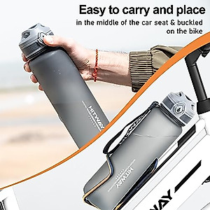 HITWAY 32 oz Sports Water bottle,BPA Free Drinks Water Bottles with Fruit Strainer,Leakproof Tritan BPA Free Non-Toxic Water Jug for Fitness,Gym,Sports,Outdoors,Cycling