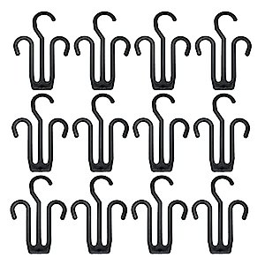 Shoe Hanger CSNSD 12PCS Black Plastic Shoe Display Hooks Shoes Drying Racks Slipper Hook Shoe Rack