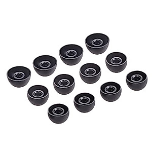 6 Pairs Replacement Earbuds Tips Silicone Eartips Set for Beats Fit Pro Buds Headphones Wireless Fit in Case Ear Tips (Black)