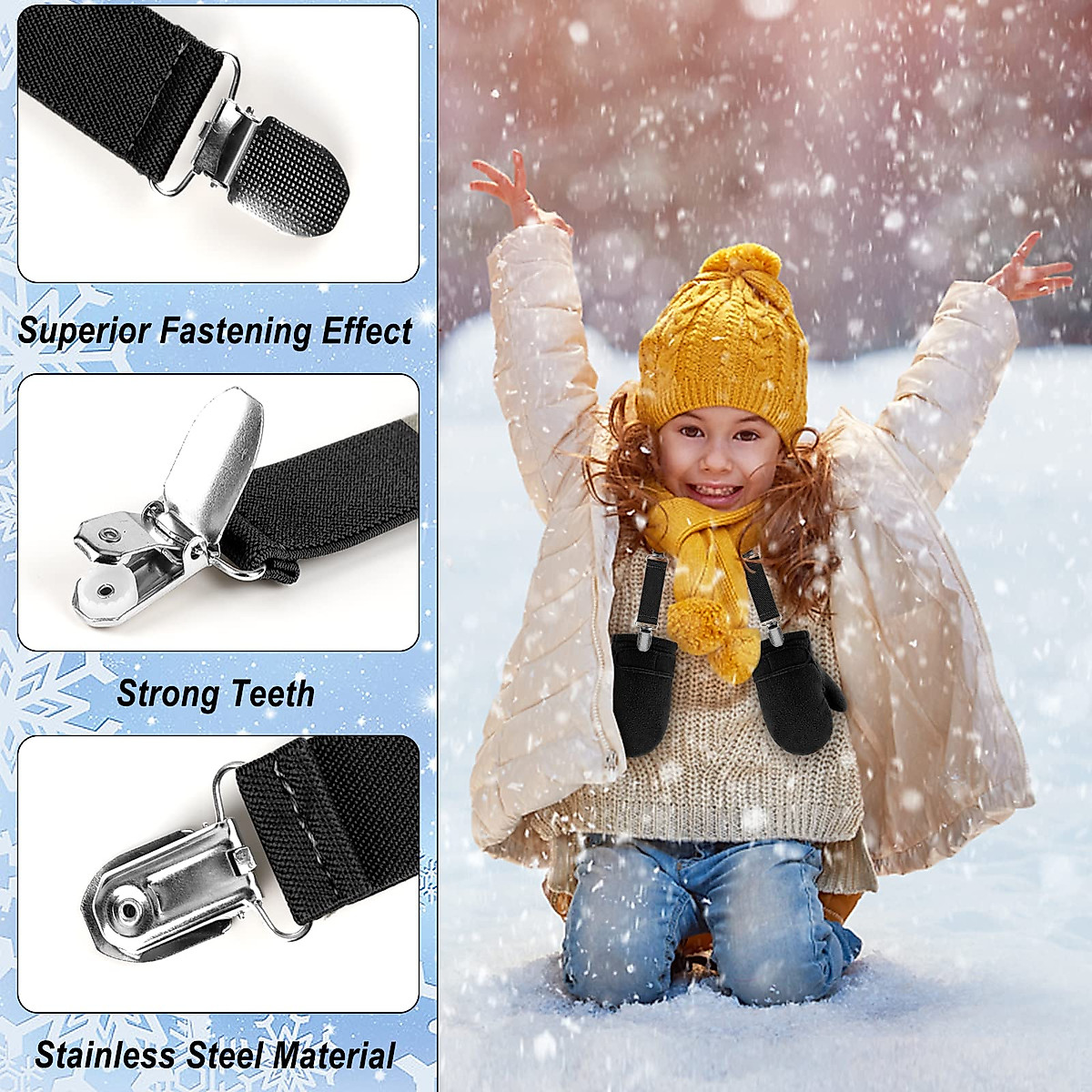 ONESING 2 Pair Toddler Mittens Toddler Gloves Warm Baby Mittens Newborn Mittens Infant Mittens Snow Toddler Winter Gloves for Baby Boys Girls