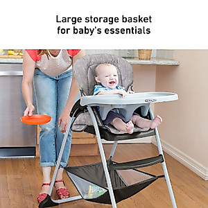 Graco Slim Snacker High Chair, Ultra Compact High Chair, Whisk