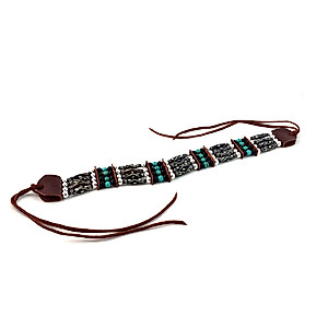 Local Bead Shop Handmade Traditional 4 Line Carved Buffalo Bone Hairpipe Tribal Choker Necklace