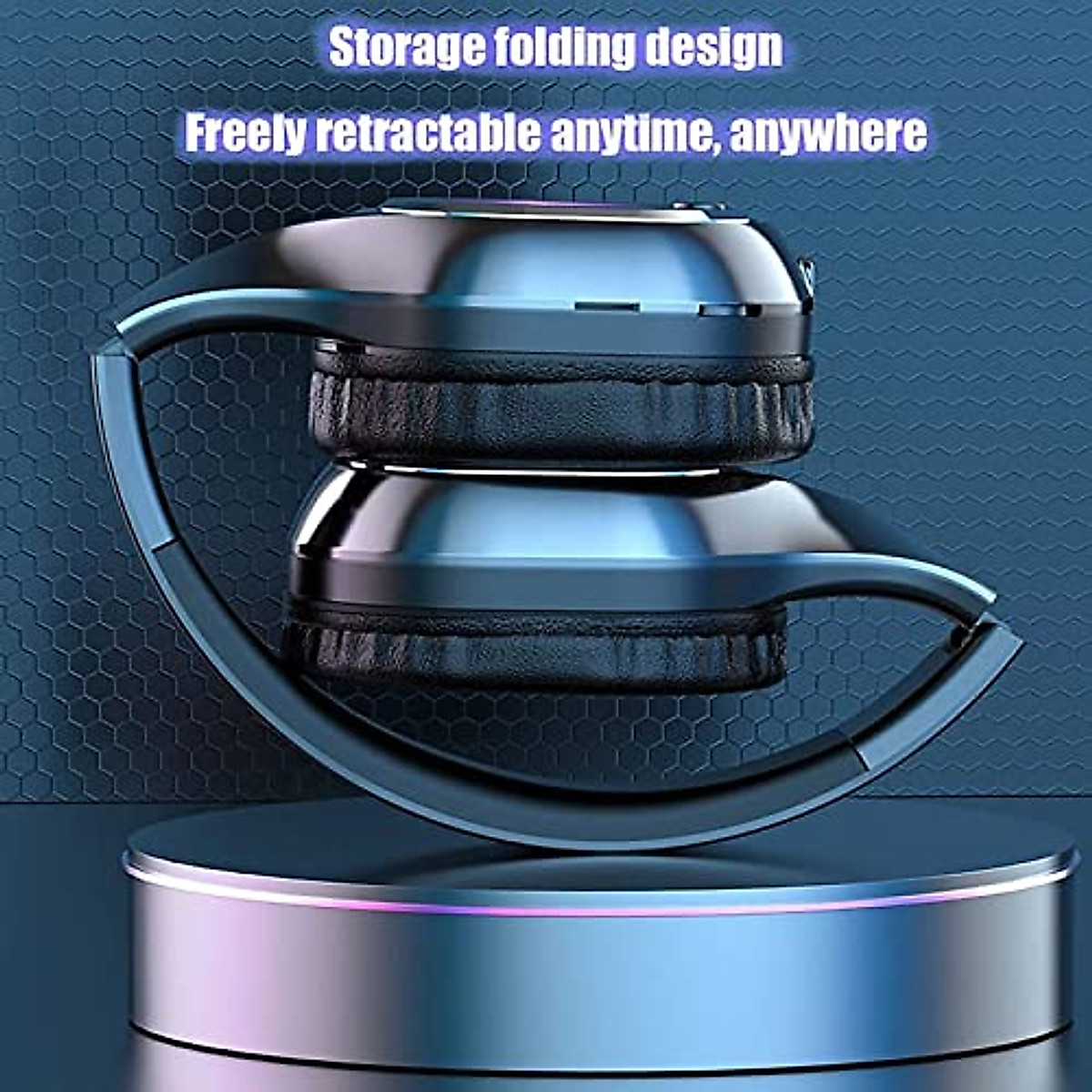 Byikun Wireless Earbuds Bluetooth Headphones, T2 Game Headset Sport Earbuds Luminous Dual Mode Bluetooth 5.2 Can Support TF- Card Mode, Bluetooth Headphones Over The Ear, Noise Cancelling Headphones