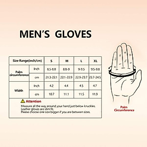 GSG Mens Fingerless Leather Gloves Driving Cycling Motorcycle Half Gloves Unlined X-Large Black