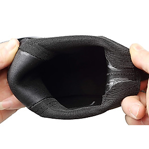 EYUSHIJIA Women's Short Rain Boots Waterproof Slip On Ankle Chelsea Booties (7 B(M), Black-A)