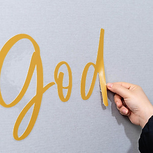 ZAIBIANHAO God Bless Baptism Wall Decal for Balloon Arch - God Bless Party Decal, Baptism First Communion Party Decorations Wall Decal (God Bless Decal)