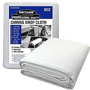 Kingorigin Canvas Drop Cloth 6x9 feet for Painting