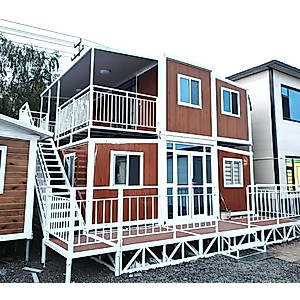 Folding Container House Tiny House Expandable Folding House with 2 3 4 Bedrooms and Bathroom Tiny Home with Luxury Design for Homes, Hotels, Offices