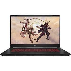 MSI 2023 Katana 17.3” 144Hz FHD IPS Laptop 8-Core Intel Core i7-11800H NVIDIA GeForce RTX 3050 Ti 24GB DDR4 1TB NVMe SSD USB-C WIFI AX RJ-45 BT Webcam HDMI2.0 Backlit KB Windows 11 Pro w/RE USB