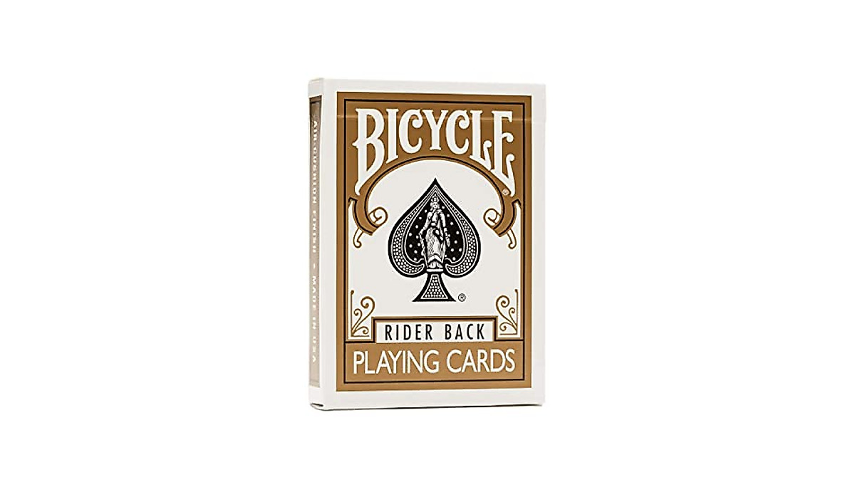 Bicycle Rider Back Gold Deck - Stunning Playing Cards