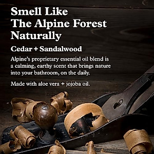 Alpine Provisions Cedar & Sandalwood Conditioner - Naturally Moisturize, Repair, & Strengthen with Essential Oils, Sunflower oil & Aloe Vera, Vegan, Sulfate - Plant-Based Hair Care - 16.9 FL Oz