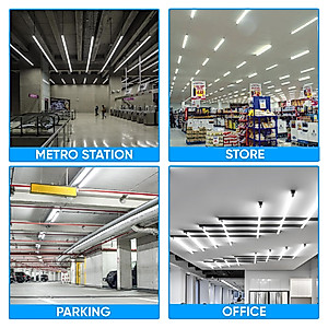 LEDMyplace 20W 4Ft LED Tube Light Bulb, Double Ended Ballast Compatible, Frosted Lens, 5000K Daylight White, 60W Replacement, for ‎Office, Warehouse, Supermarket, Parking, Pack of 4