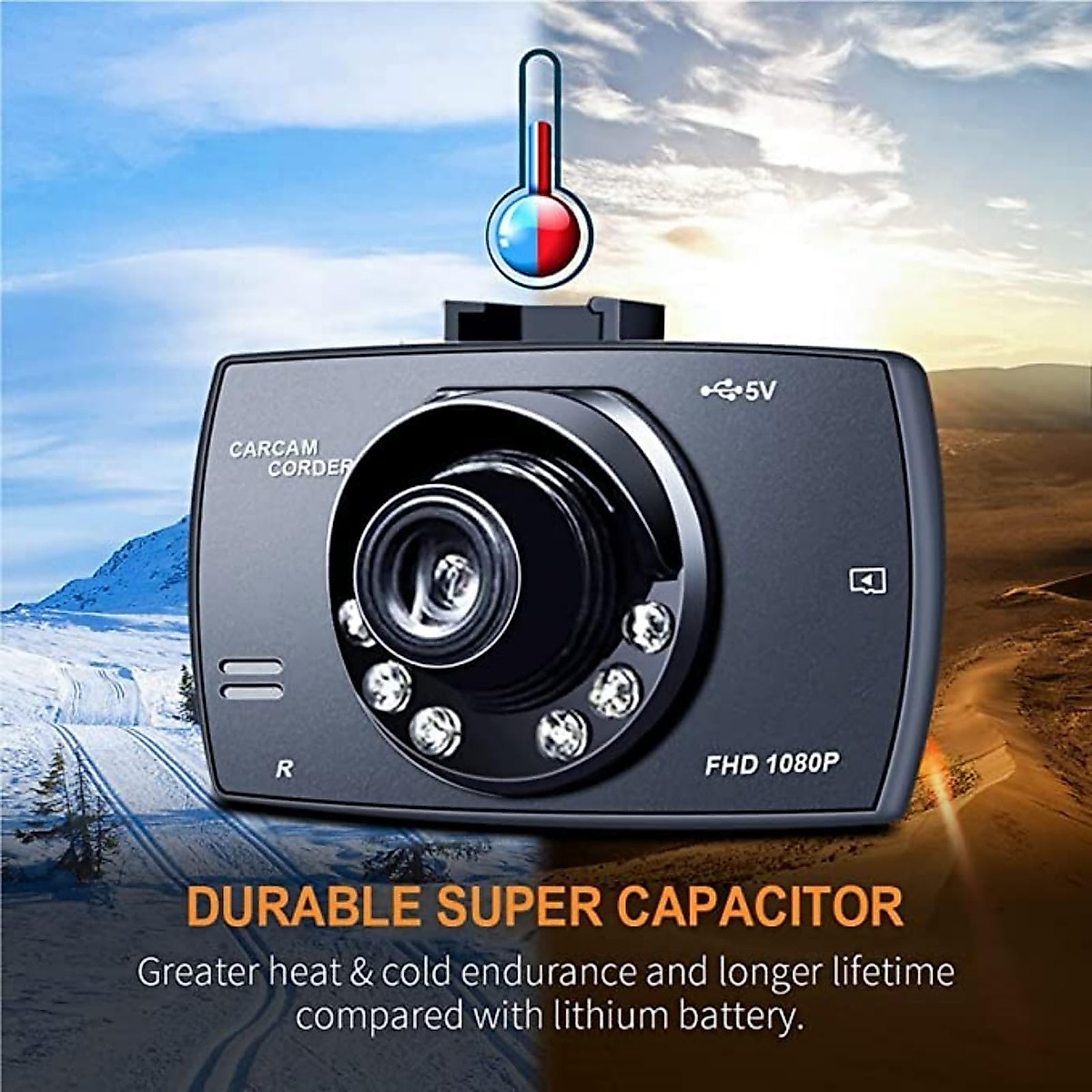 Dash Cam Front with Night Lights, 1080P Dash Camera for Cars, G-Sensor,Dashcam 170 Wide Angle 2.7" LCD Display, Dashcams for Cars, RecordingSuper Night Vision, Parking Monitor, WDR