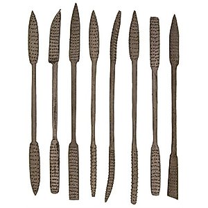 SE Heavy Wood Rasp Riffler File Set - Assorted Files for Rasp Cuts - Wood Shaping Tool - Set of 8 Pcs - 7408WFR