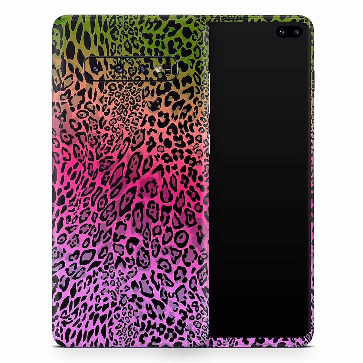 DesignSkinz Tropical Neon Animal Print Protective Vinyl Decal Wrap Skin Cover Compatible with The Samsung Galaxy S20 (Screen Trim & Back Glass Skin)