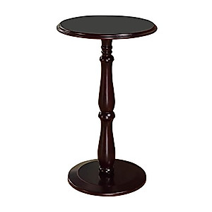 Kings Brand Furniture - Dark Cherry Finish Wood Plant Stand Accent Side End Table