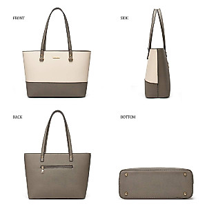 Women Fashion Handbags Wallet Tote Bag Shoulder Bag Top Handle Satchel Purse Set 4pcs