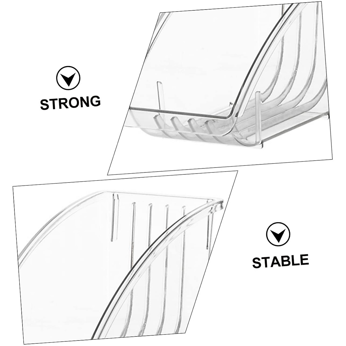 TIDTALEO 2Pcs Plate and Lid Holder cabinet dish organizer clear stand desktop organizer shelf Pot Lid Holders kitchen countertop organizer utensil drying holder Pot Cover Rack Pot Lid Rack