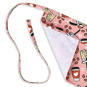 Plum Hill Coffee Server Waist Apron - Waitress Apron with 3 Pockets - Cute Half Apron for Baristas Cleaning Vendors and Teachers - Waitress Accessories