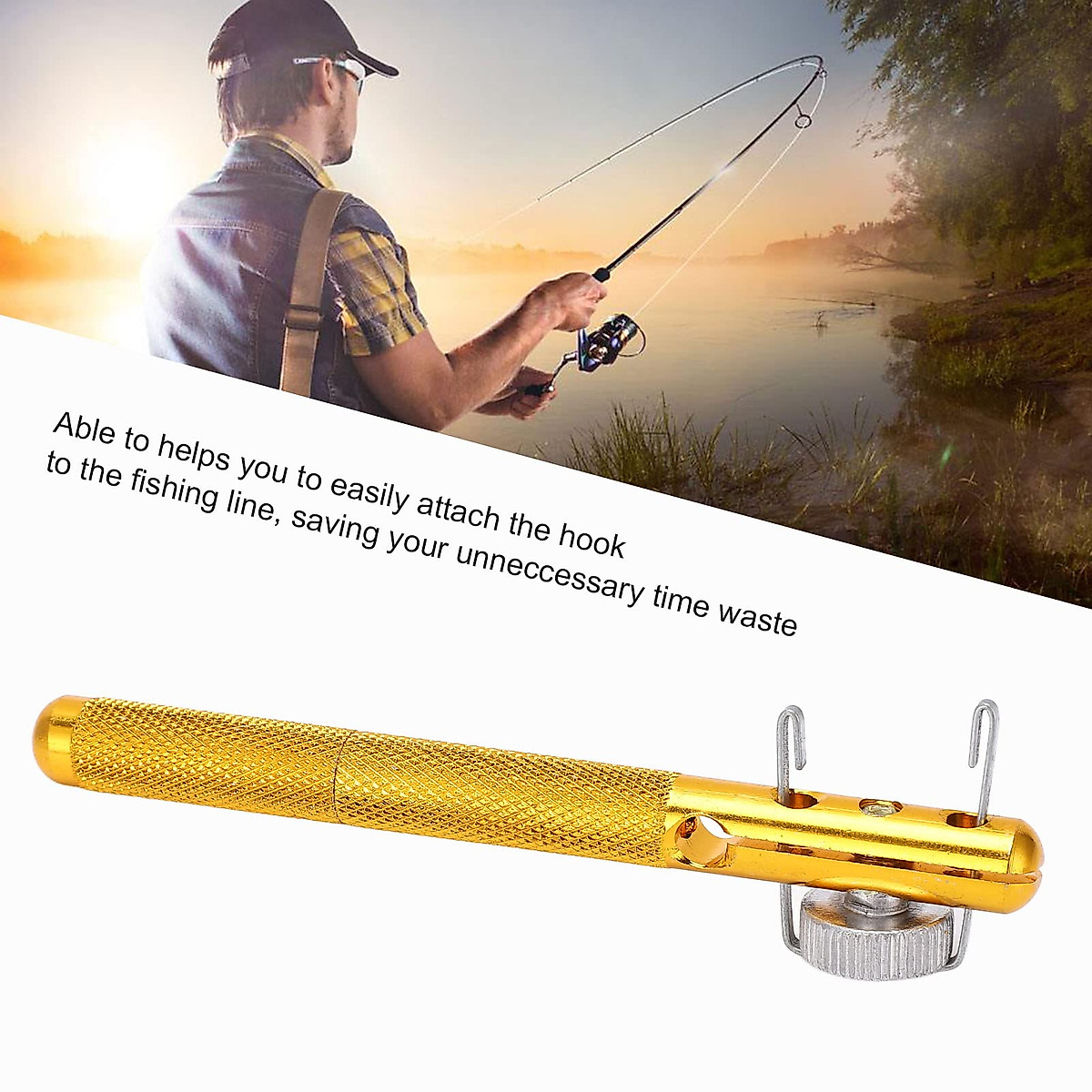 Fishing Knot Tying Tool, Fishing Knot Tier Tying Tool Hook Line Knotting Portable for Quick Knoting Hook Connection