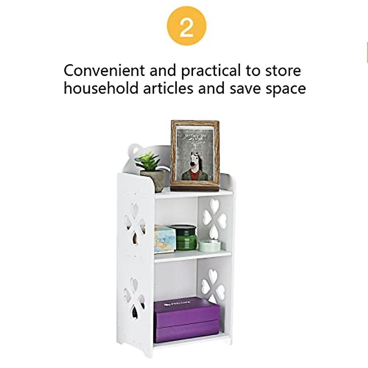 DEPILA Smart Coffee Table PVC Nightstands Bed Side Table Articles Magazine Cabinet Storage Organizer Bedside Table Drawer Night for Bedroom Furniture Plate Organizer