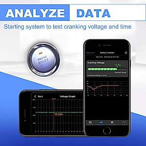 Auto Battery Monitor BM2 Bluetooth 4.0 12V Device Car Battery Tester