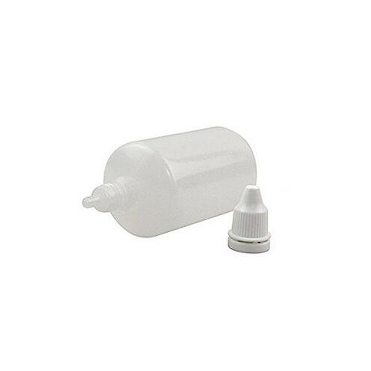 10PCS 100ML White Plastic Empty Refillable Portable Squeezable Dropper Bottle Cosmetic Makeup Packaging Essential Oil Container Saline Paint Solvents Eye Liquid Vial With Screw Lid And Plug (100ML)