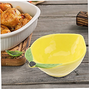 Housoutil 3pcs Ceramic Dish Sushi Candy Kids Dinnerware Sets Kids Snack Container Serving Plate Ceramic Salad Bowls Ceramic Dipping Bowls Sauce Container Small Ceramic Bowls Sauce Fruit Dish