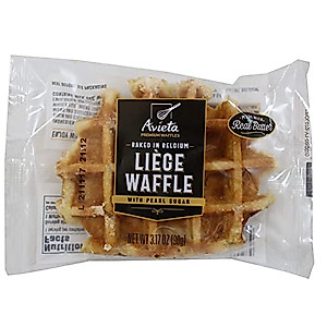 Avieta Belgian Pearl Sugar Waffles, 6 Individually Packed 3.17 Ounce