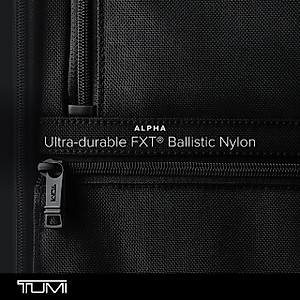 TUMI - Alpha 3 Leather Brief Pack - 15 Inch Computer Backpack for Men and Women - Black