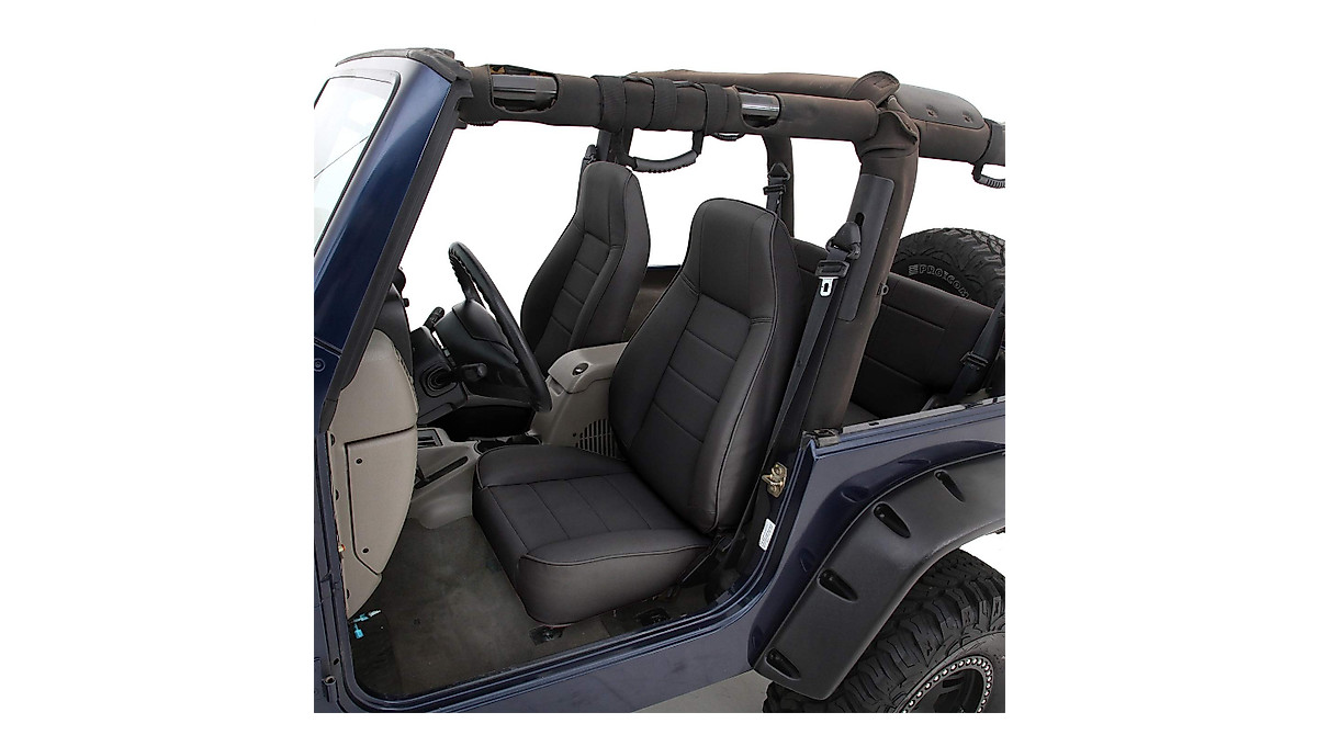 Smittybilt Denim Black Bucket Seat for Jeep Wrangler | Durable ...