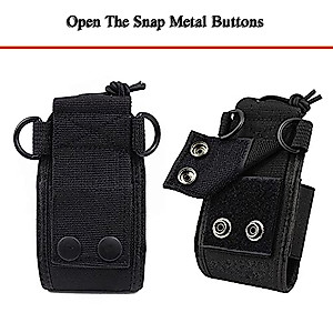 Two Way Radio Case Universal Pouch Bag Holster for GPS Kenwood Yaesu Icom Motorola Baofeng UV5R UV82 TYT UV5RA HYT 888S Retevis H777 Walkie Talkie Nylon Multi-Function