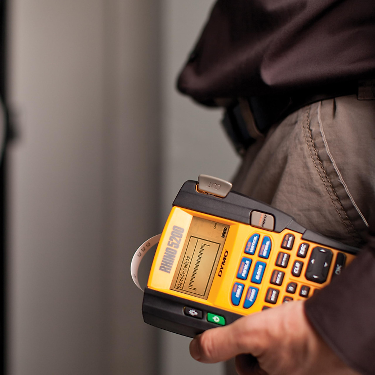 DYMO Industrial Flexible Nylon Labels, 3/4", Black on White, 18489, DYMO Authentic