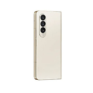 Galaxy Z Fold 4 Cell Phone, Factory Unlocked Android Smartphone, 256GB, Flex Mode, Dual Sim (1x eSim + 1x Nano) Multi Window View, Foldable Display, Korean International Version, Beige