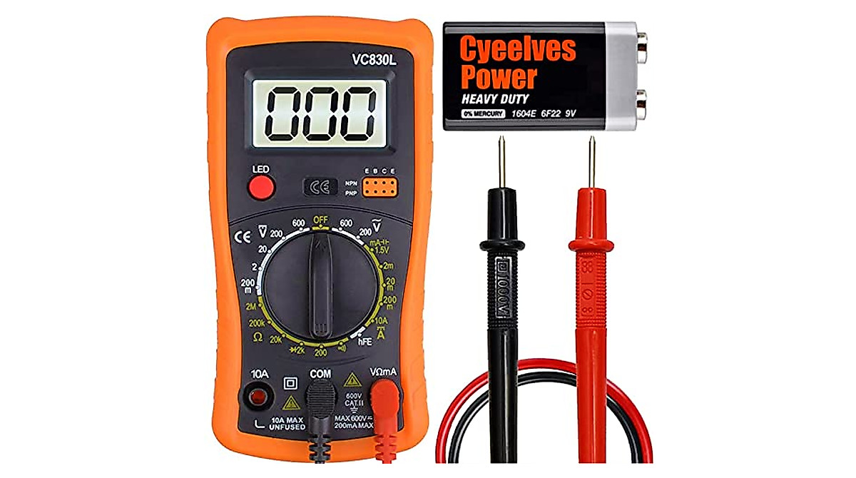 Digital Multimeter with Backlight for Accurate Voltage & Resistance Testing