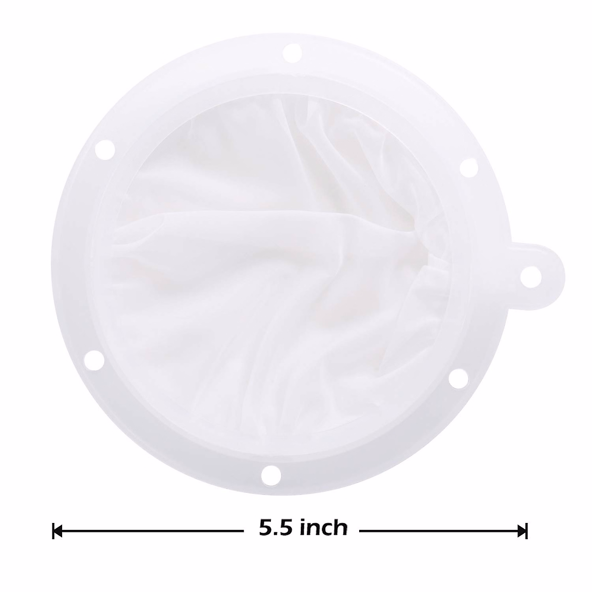 Toncoo 5.5-Inch Premium Food Filter Strainer, 200 Mesh Food Grade Filter Mesh, Tritan BPA Free Strainer Compatible with 5 Inch Kitchen Funnels, Ideal for Filtering Coffee, Juice, Oils, Wine, Soy Milk