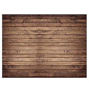 Mixweer Brown Wood Backdrop Rustic Wooden Photo Backdrop Decorations Retro Wood Wall Background Photography Wall Background (8 x 6 ft)