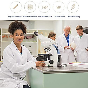 TALVANIA Lab Coat Women White Long Sleeve Uniform Lab Coats Cotton Laboratory Doctor Nurse Coat (X-Large)