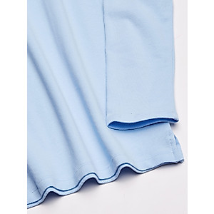 The Children's Place girls Long Sleeve Ruffle Pique School Uniform Polo Shirt, Daybreak Single, Medium US