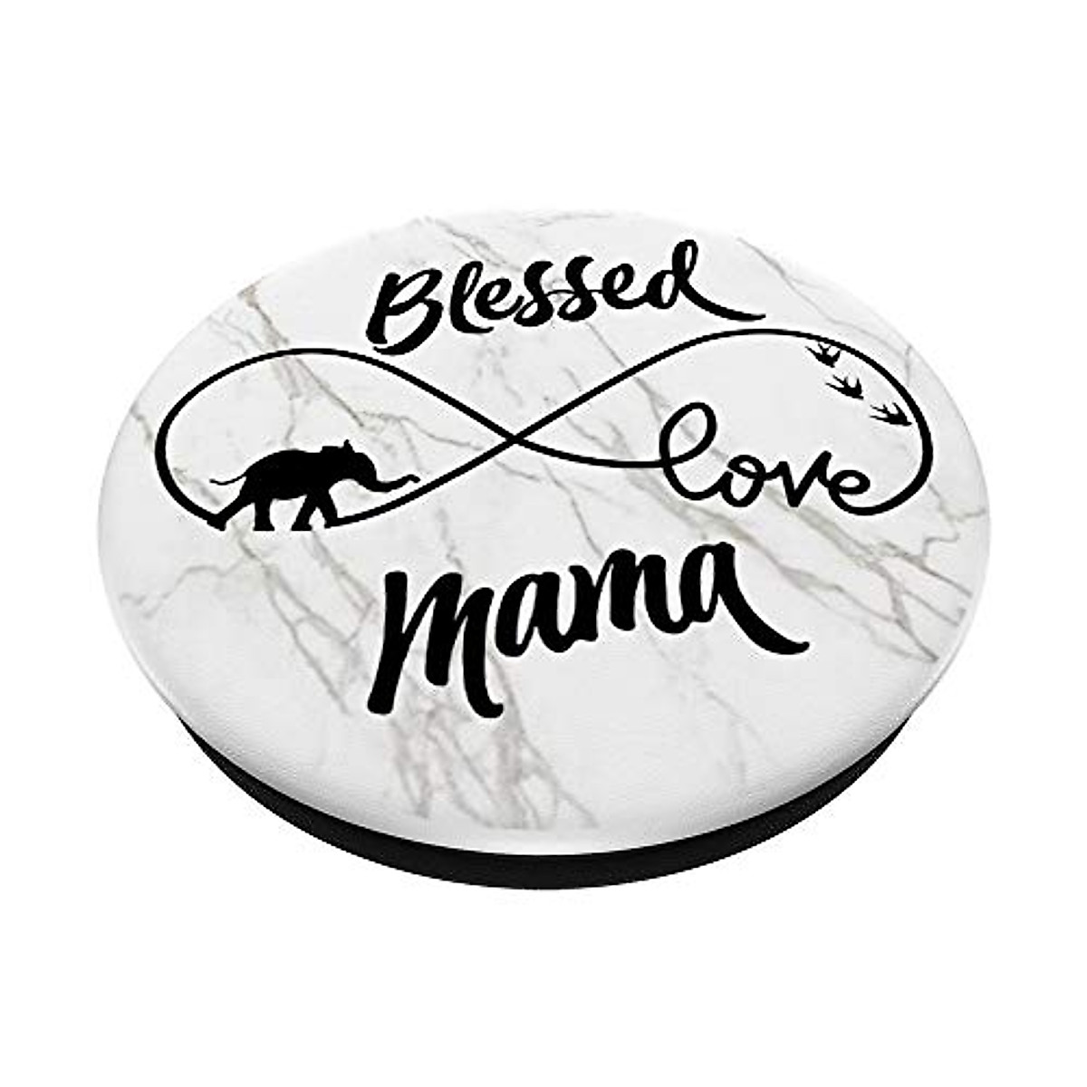 Elephant Infinity Design Phone Grip - Blessed Mama PopSockets PopGrip: Swappable Grip for Phones & Tablets