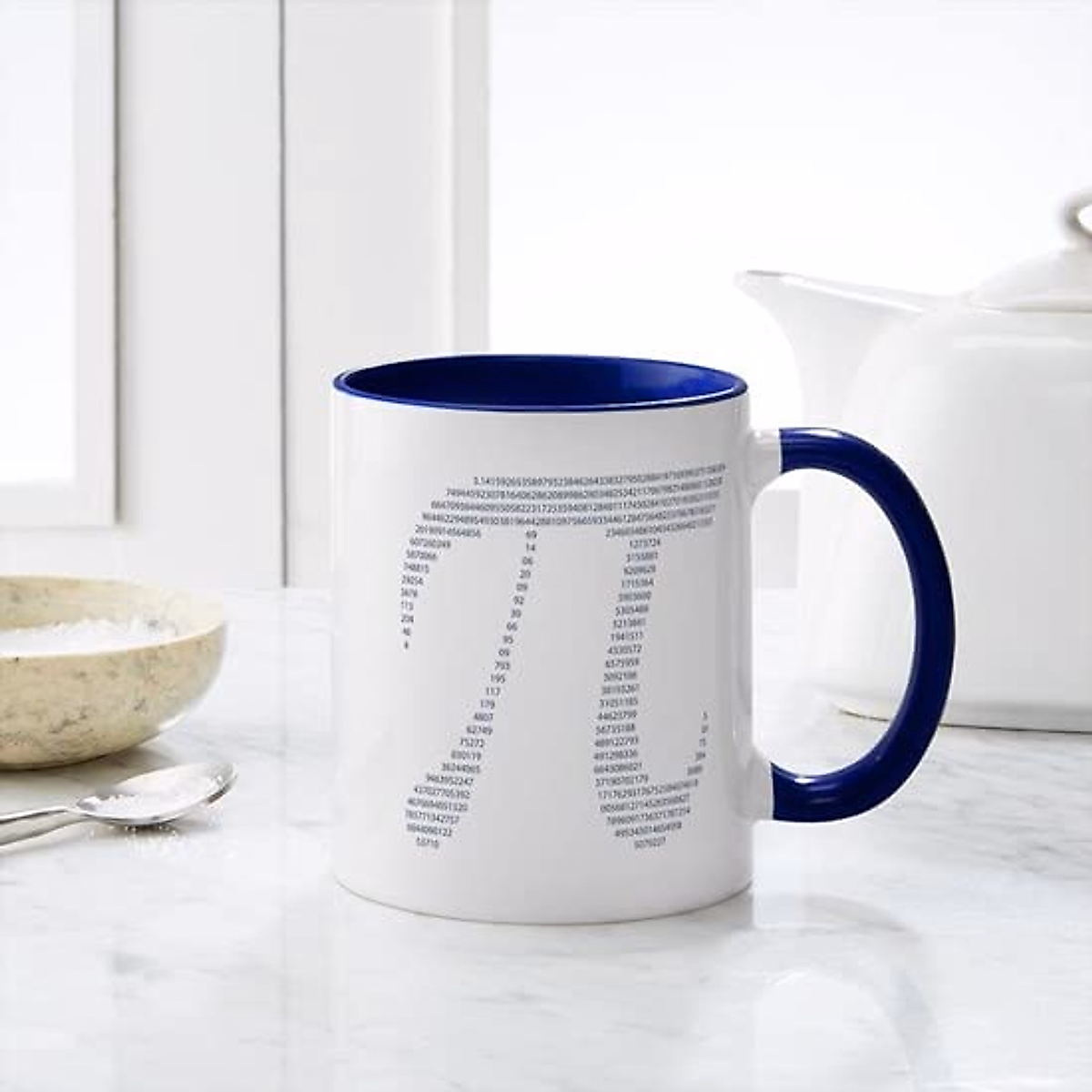 CafePress Pi Symbol W/Numbers Mug Ceramic Coffee Mug, Tea Cup 11 oz