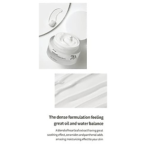 ANUA Heartleaf 70 Intense Calming Cream with Ceramide, Panthenol, Heartleaf extract, Korean Skin care - (50ml /1.69Fl. Oz)