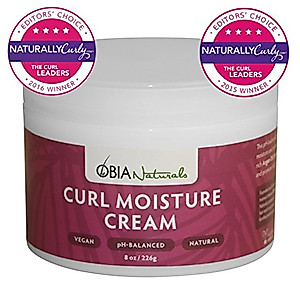 OBIA Naturals Curl Moisture Cream, Light-Weight Leave-In Conditioner, 8oz