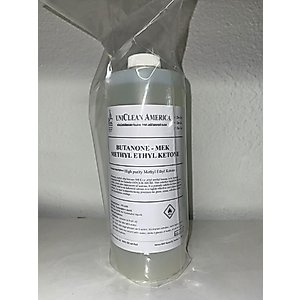 Butanone - UniClean America MEK Methyl Ethyl Ketone - Made in USA - Size 32 fl oz