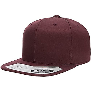 Flexfit Mens 110 Classic Snapback Baseball Cap, Maroon