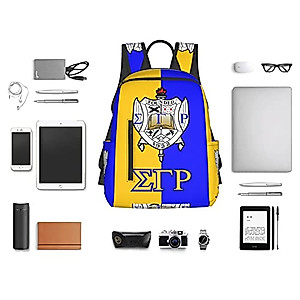 Sigma Gamma Rho Laptop Backpack, Lightweight Multifunctional College Laptop School Bag Sister Backpack Gift