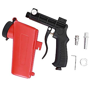 Abrasive Air Sand Blaster Hand held Gun Replaceable Steel Nozzle Industrial Supplies Length Approx 255mm with Accessory Bag for Spray Polishing
