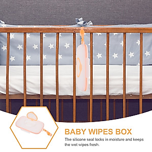 HEMOTON Portable Wipes Dispenser Baby Wipes Dispenser Travel Wipes Case Baby Wipe Holder Infant Wipes Storage Box Wet Tissue Box for Travel Home Office Cars